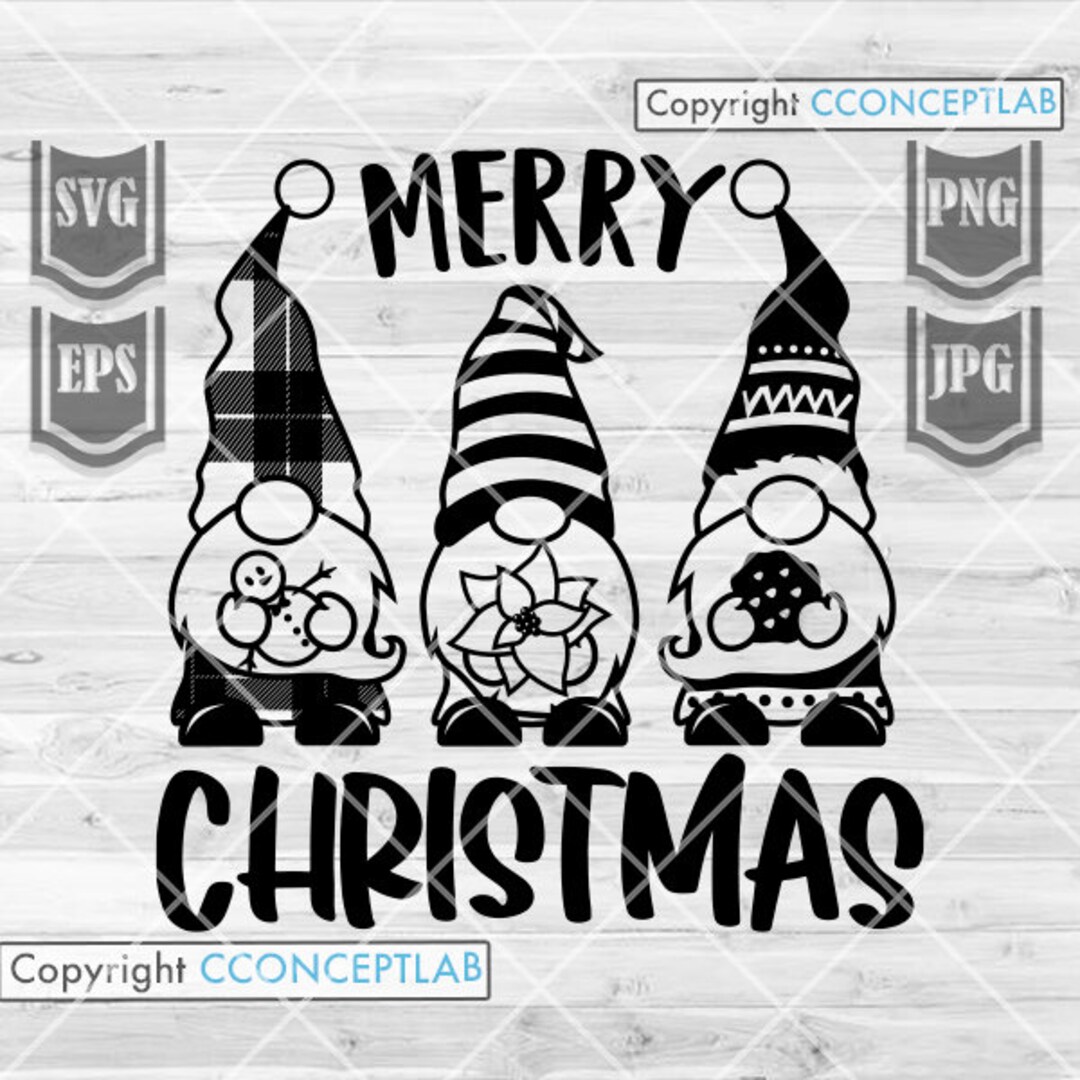 Merry Christmas Gnomes Svg Christmas Gnomes Png Gnomes Clipart Gnomes ...