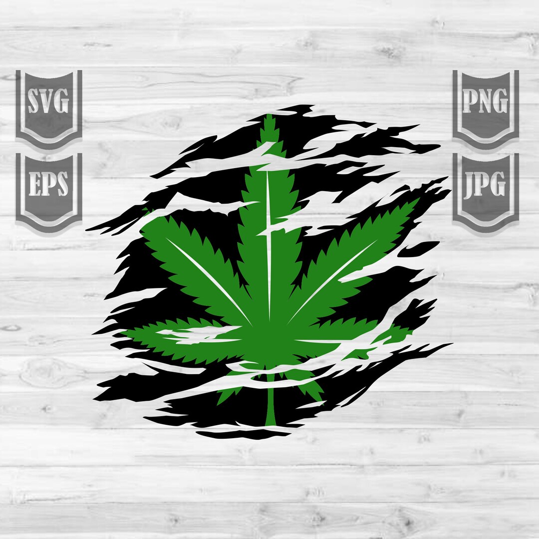 Torn Grudge Marijuana Svg Weed Clipart 420 Shirt Png Cannabis Leaf ...