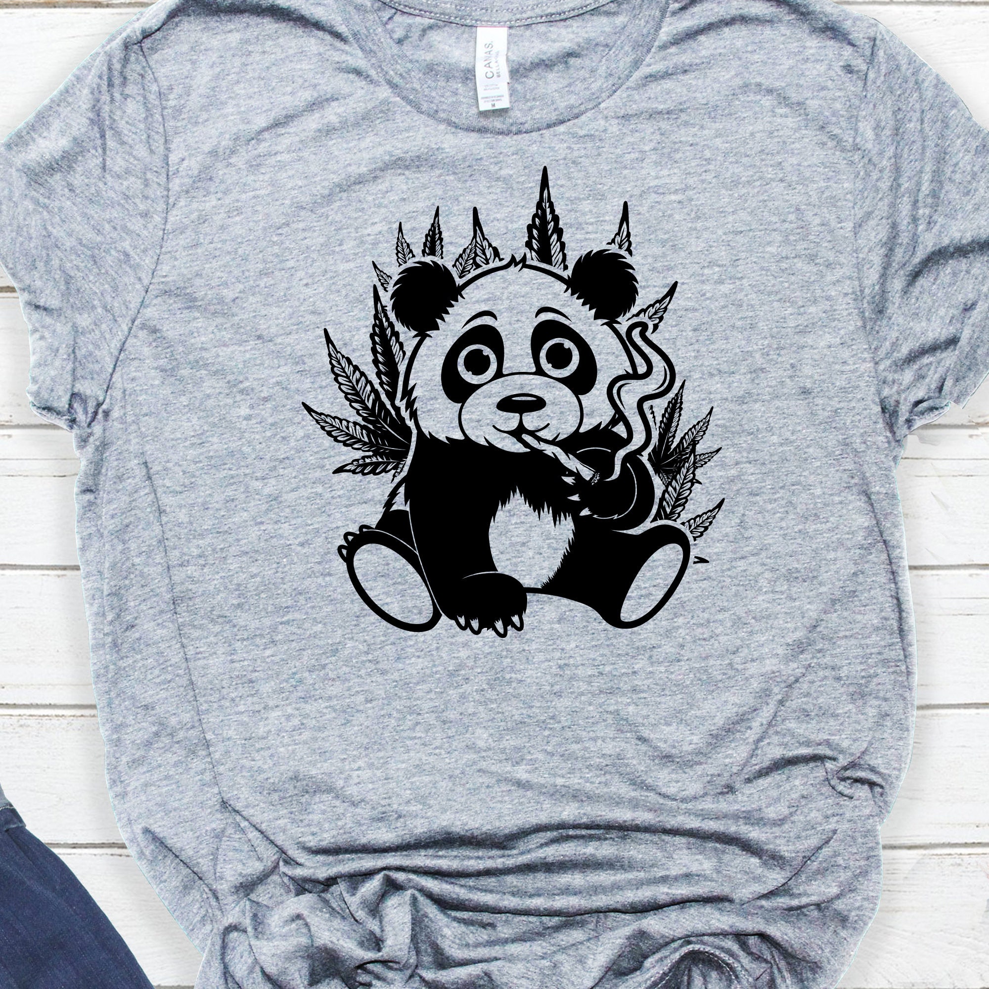 Cute Panda Smoking Joint Svg File Panda Smoking Weed Svg | Etsy