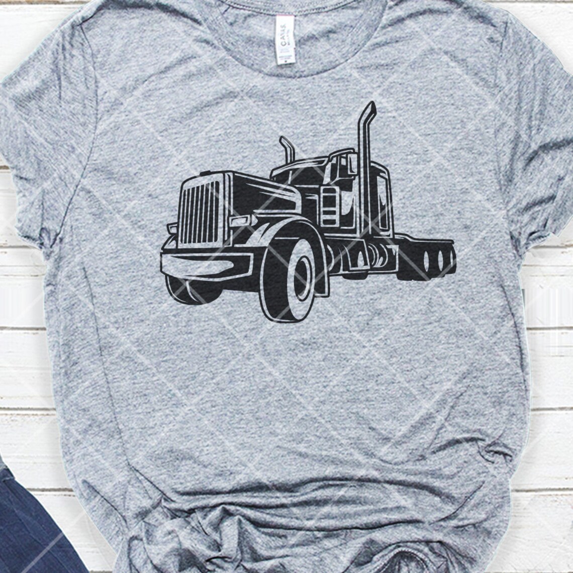 Semi Truck Svg | Skilled Driver Clipart | Truck Life T-shirt Png ...