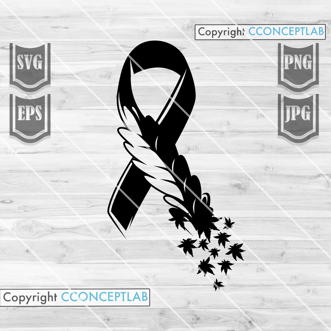 Medical Cannabis Heal Cancer Svg | Cancer Ribbon Clipart | Marijuana ...