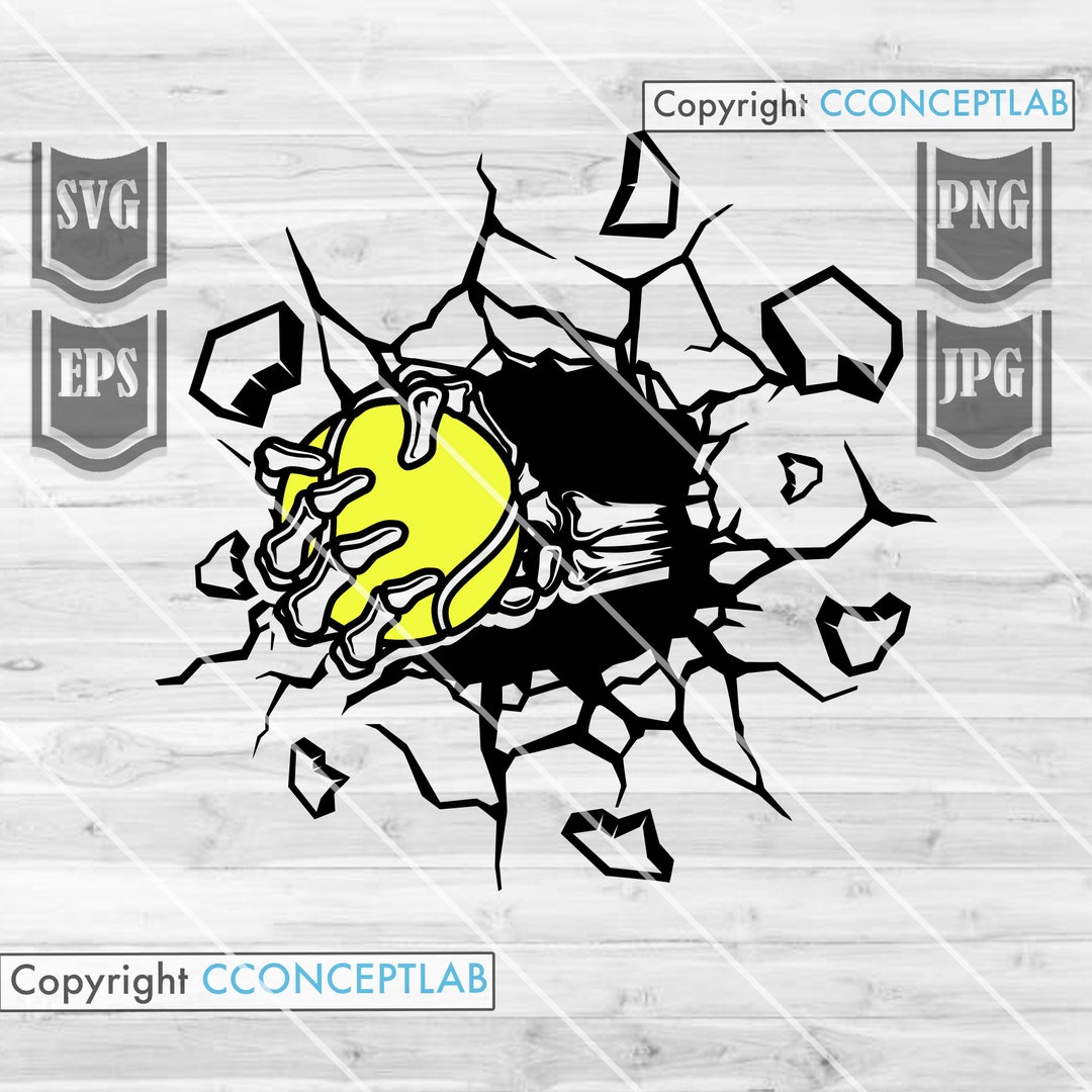 Smash Wall Softball Svg || Softball Svg || Softball Lover Svg ...