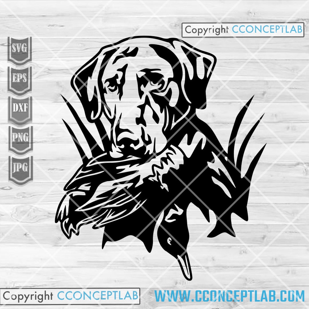 Duck Hunting Dog Svg | Hunter Animal Clipart | Swamp Lake Scene Cutfile ...
