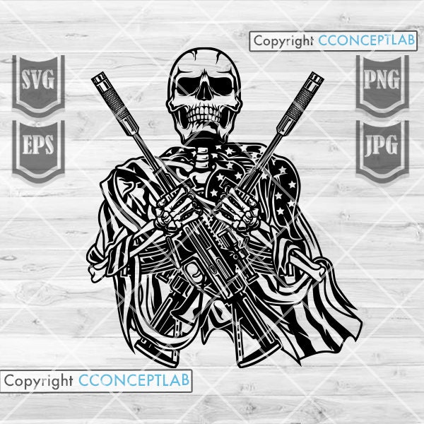 US Soldier Skull Svg US Soldier Clipart US Army Skull Svg - Etsy
