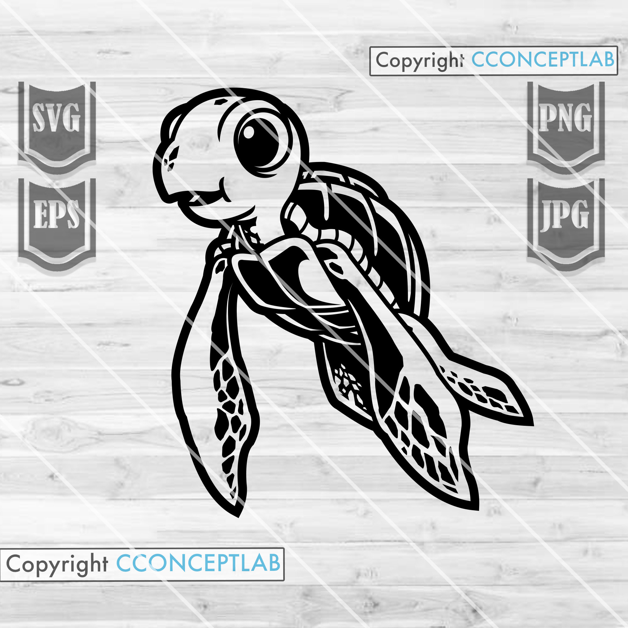 Cute Turtle Svg File Turtle Svg Turtle Clipart Cute | Etsy