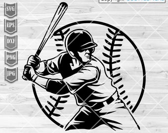Baseball Skull Svg | Baseman Dad Cutfile | Pitcher Clipart | Batter Bat ...
