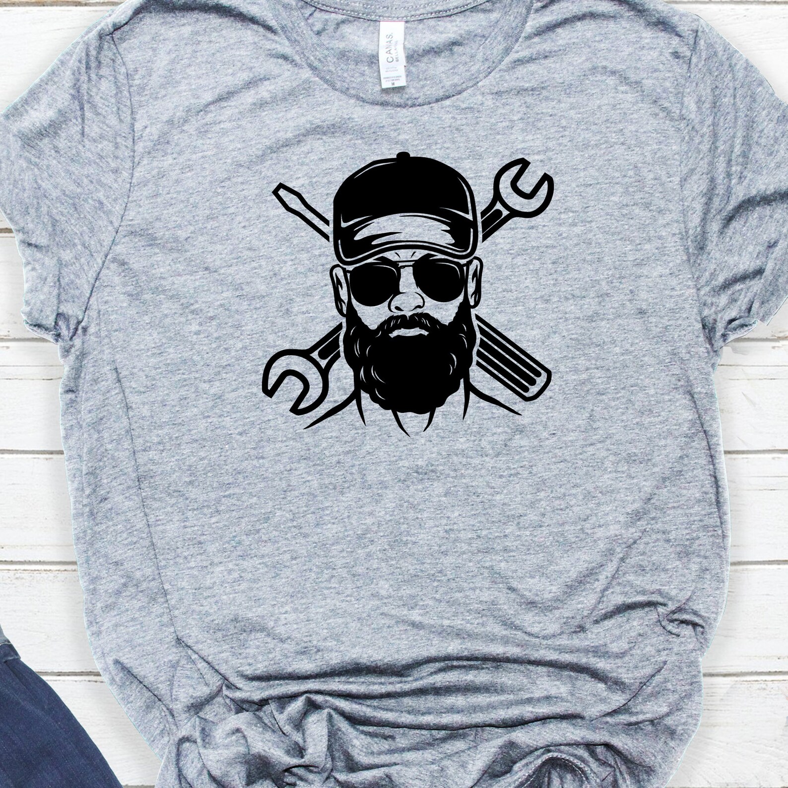 Beard Man Mechanic Svg File Mechanic Svg Mechanic Shirt - Etsy