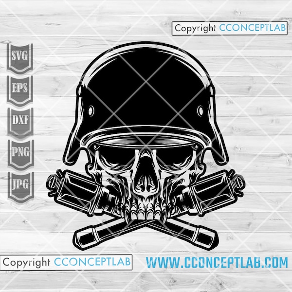 Skull Military Helmet - Etsy