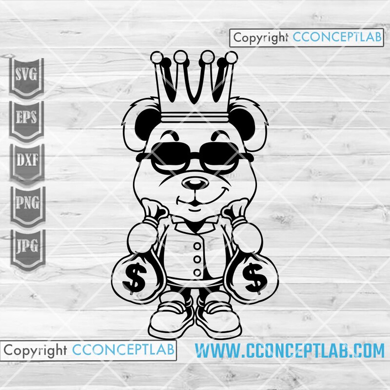 Money Bear Png - Etsy