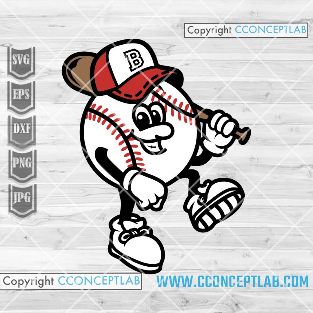 Baseball Mascot Svg | Balllife Shirt Png | USA Game Day Stencil | USA ...