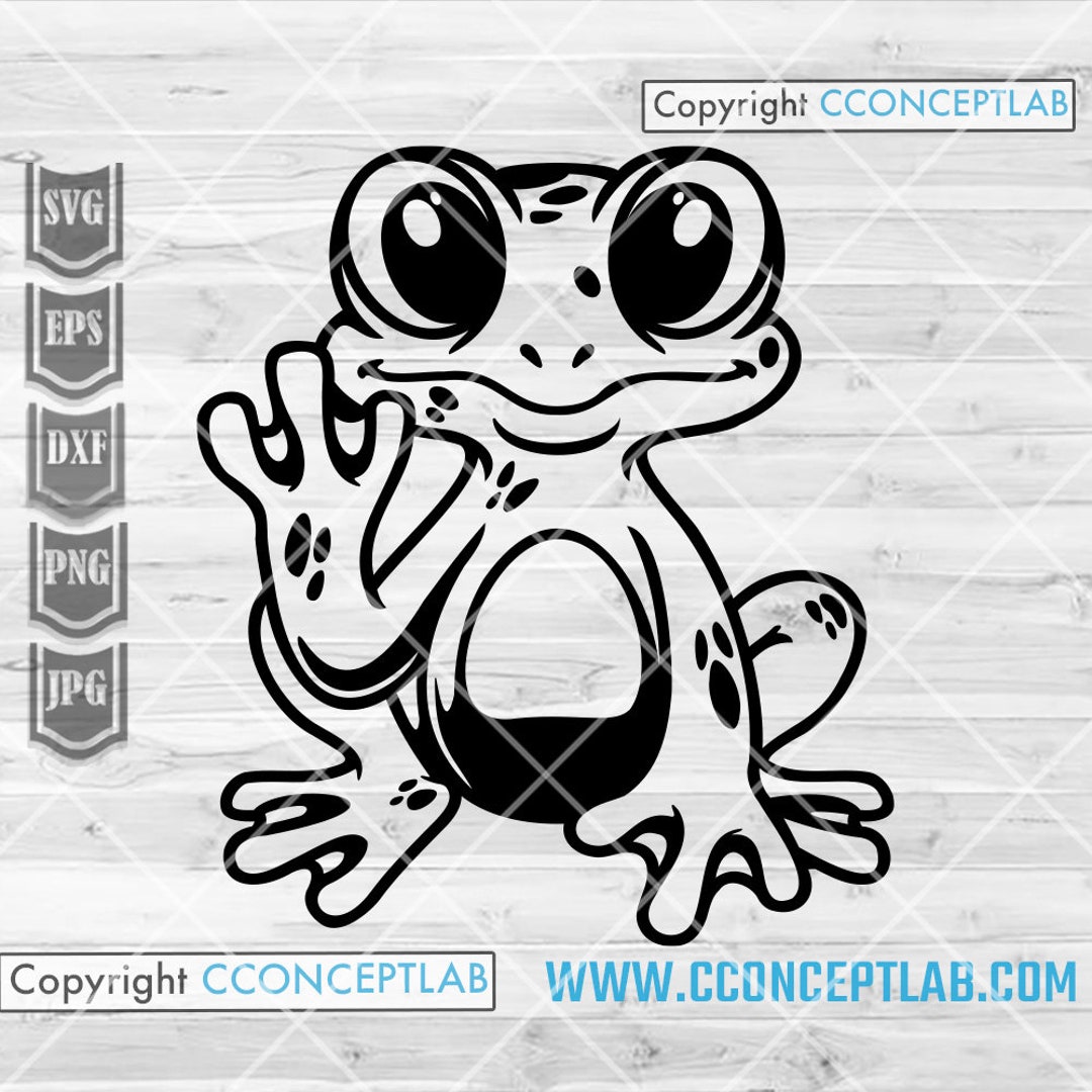 Cute Frog Svg | Swamp Animal Clipart | Zookeeper Gift Idea| Todpole ...