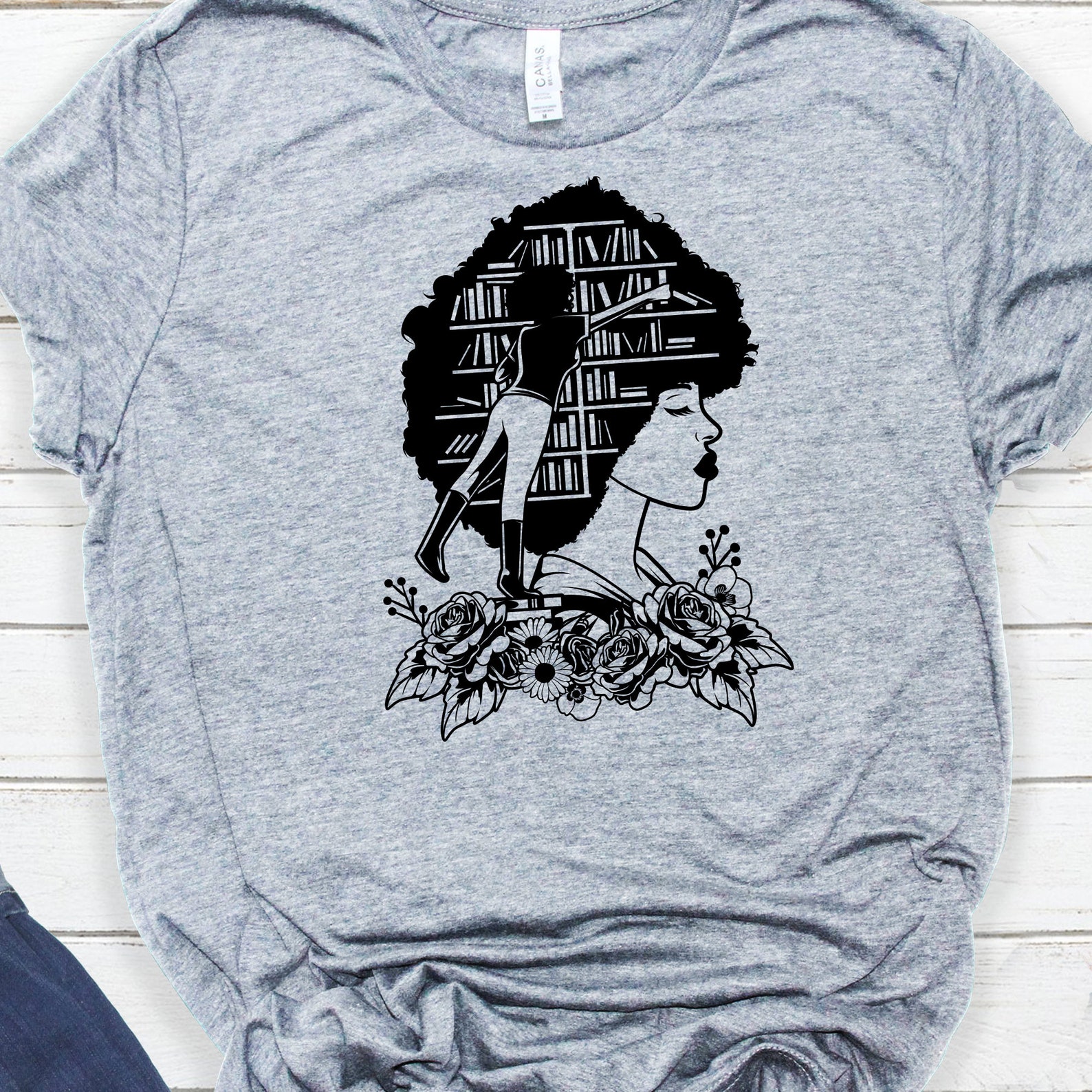 Afro Black Women Book Lover || Svg File || Book Lover Svg || Book Girl ...