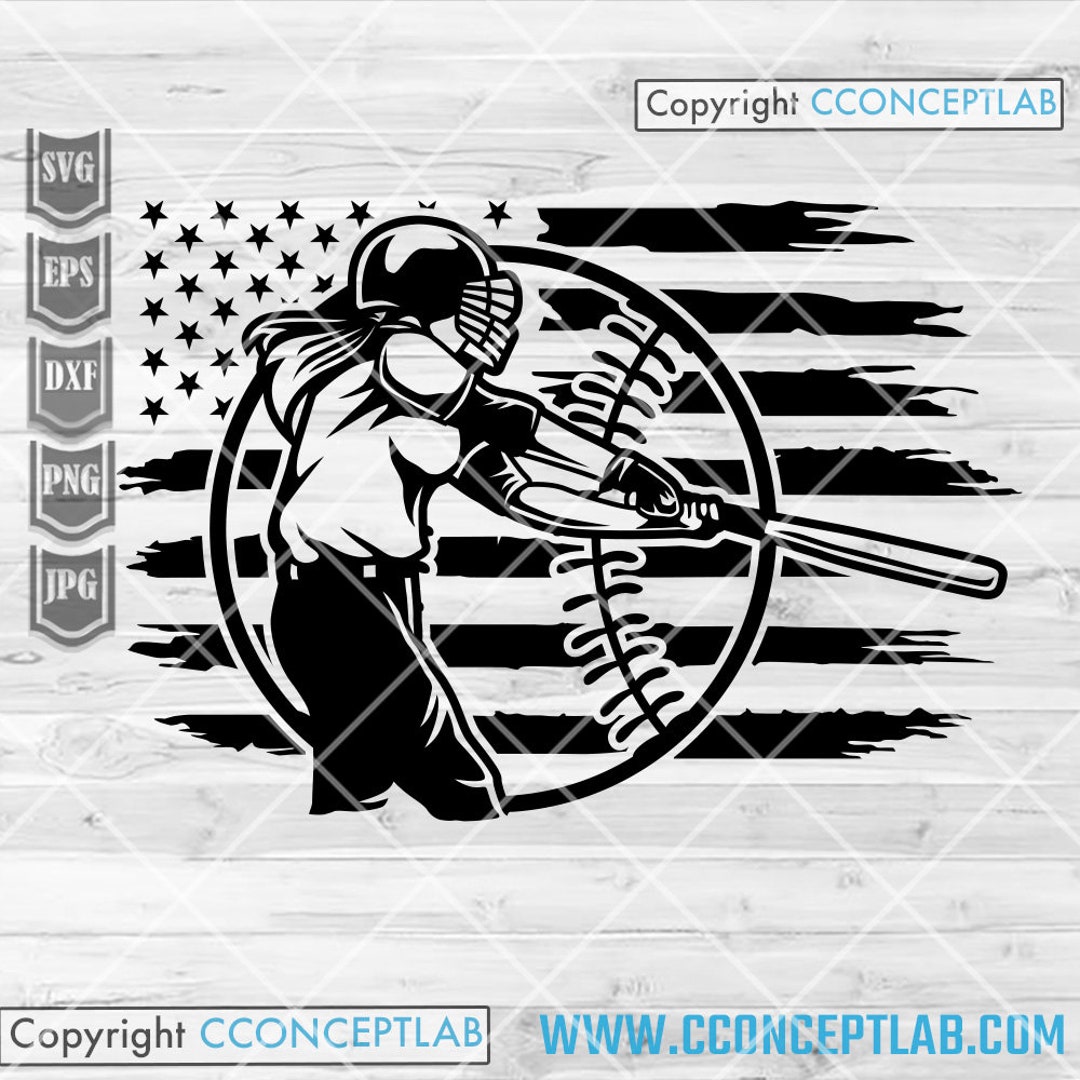 US Softball Player Svg Sports Mom Clipart Game Day Shirt Png Pitcher ...