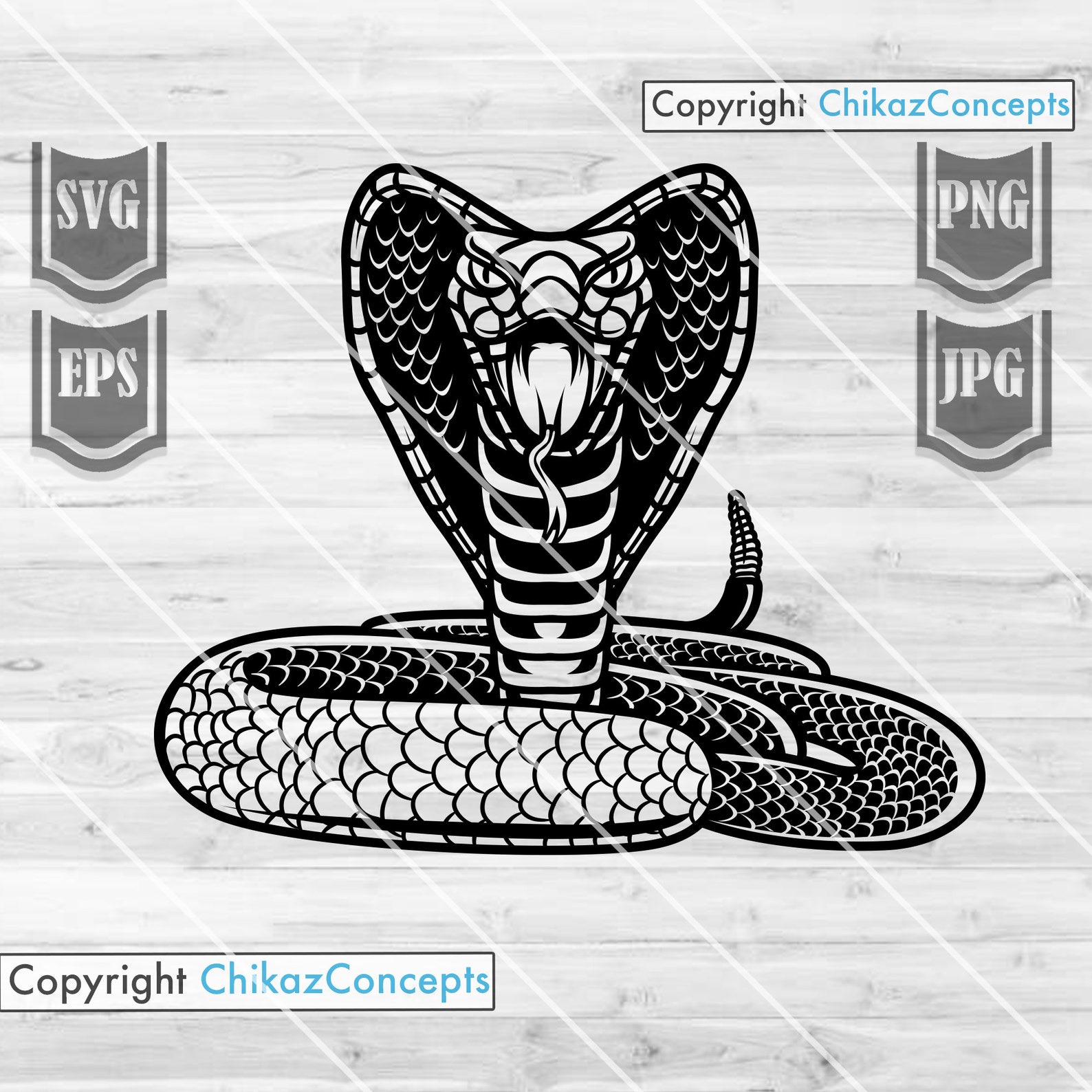Cobra Snake Clipart Svg File Cobra Svg Cobra Shirt - Etsy