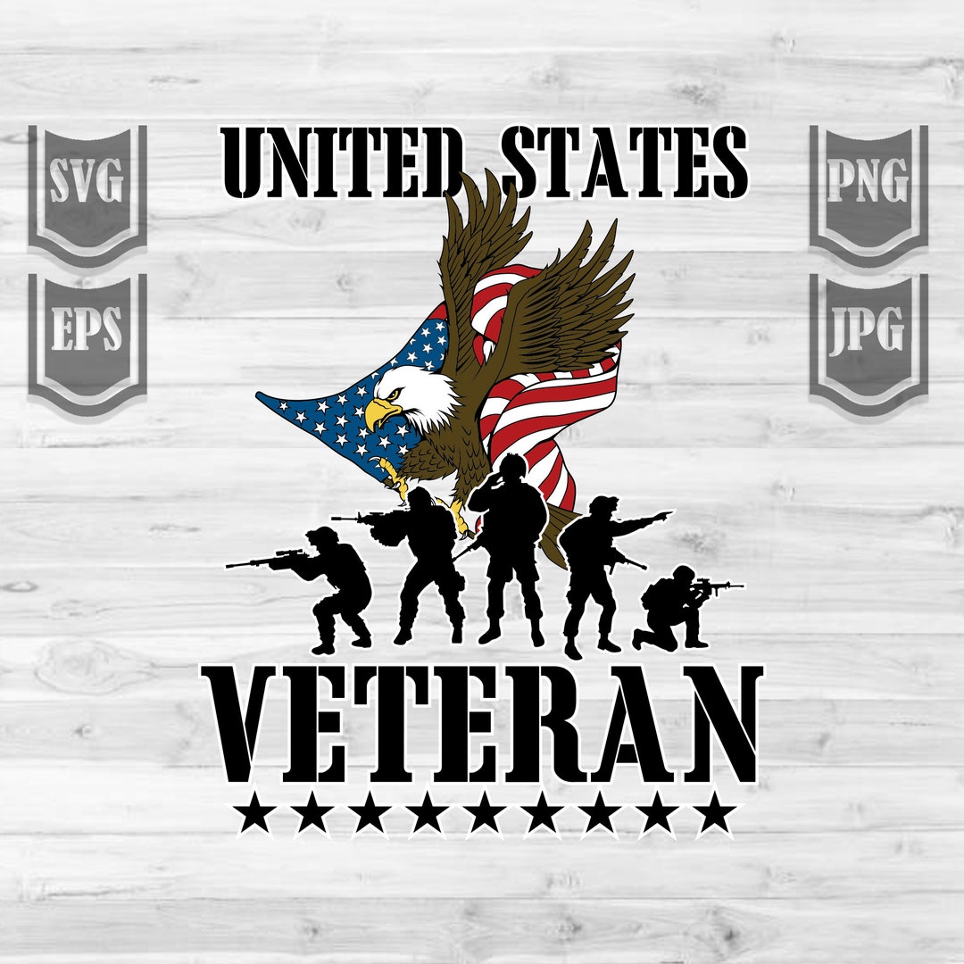 United States Veteran Svg File || Patriotic Eagle Svg || Veteran Shirt ...