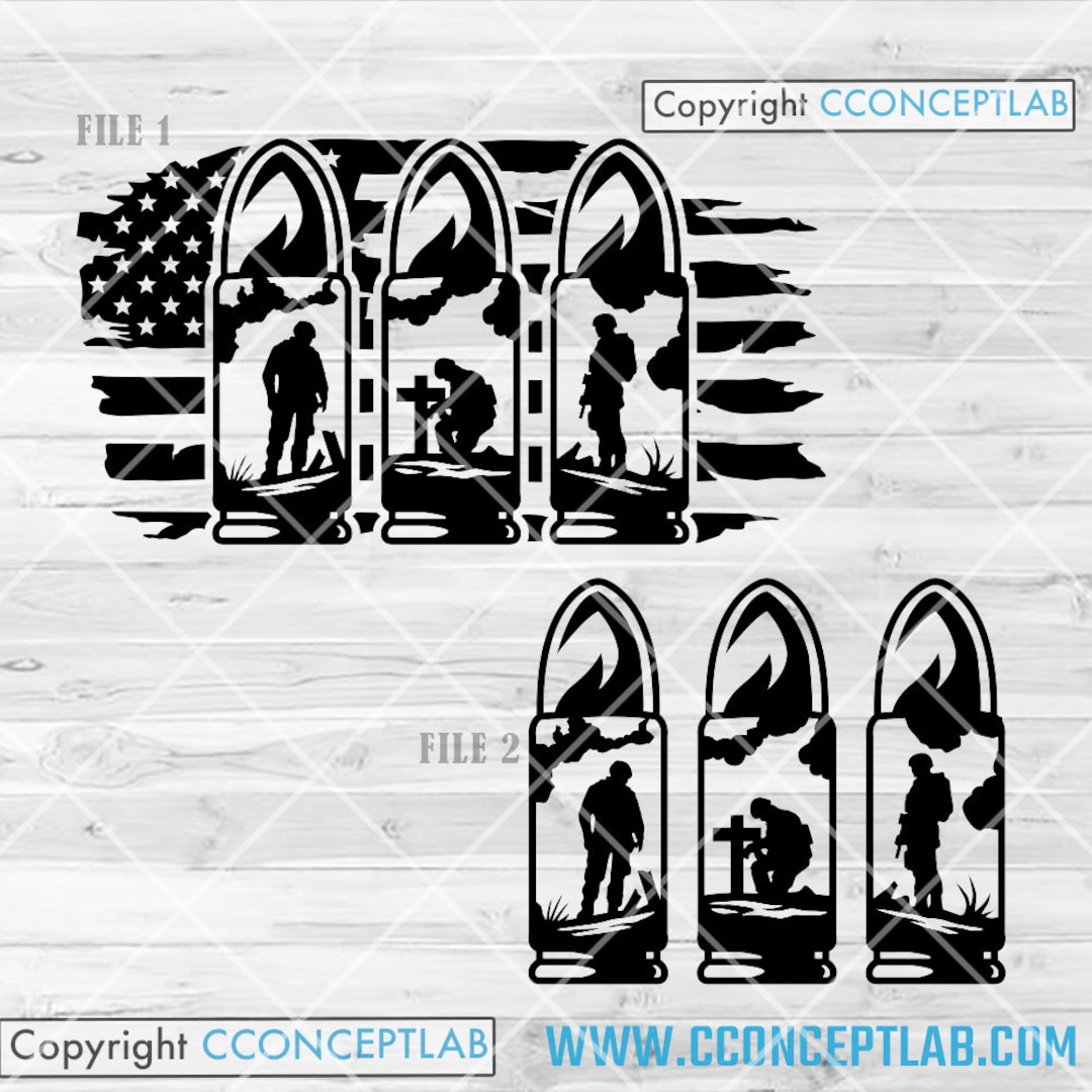 Bullets US Kneeling in Cross Svg | Veteran Clipart | Soldier Dad ...
