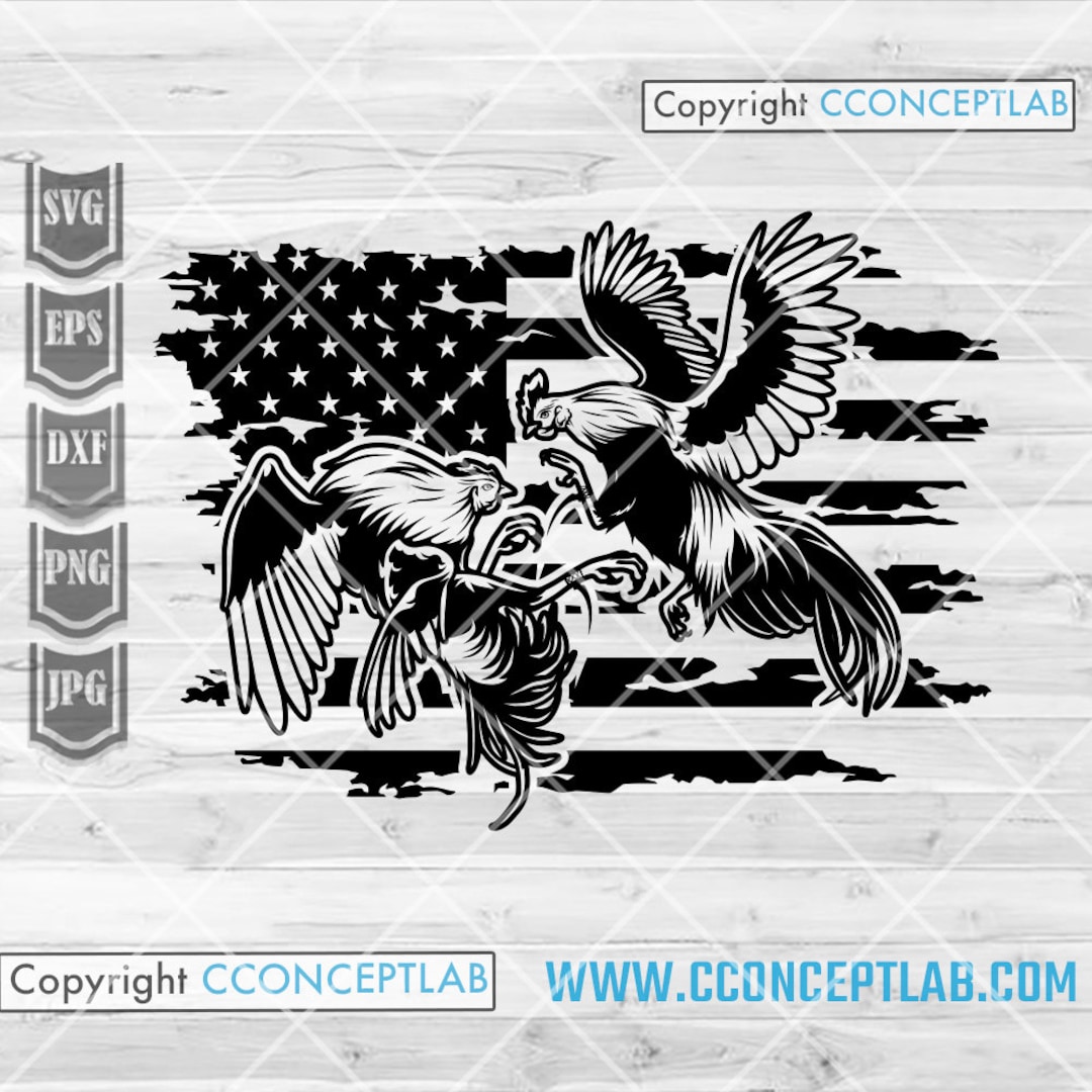 US Cockfighting Svg | Cockpit Clipart | Strong Chicken Stencil | Angry ...