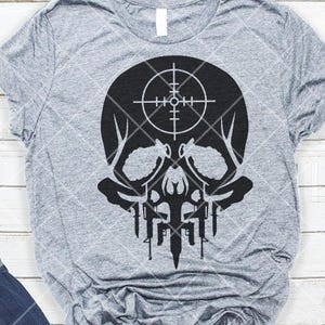 Skull Target Svg | Horror Clipart | Shooting Skeleton Head Cutfile ...