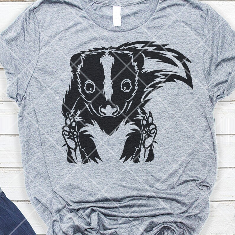 Swag Skunks Svg | Woodland Animal Clipart | Gangster Skunk Stencil ...