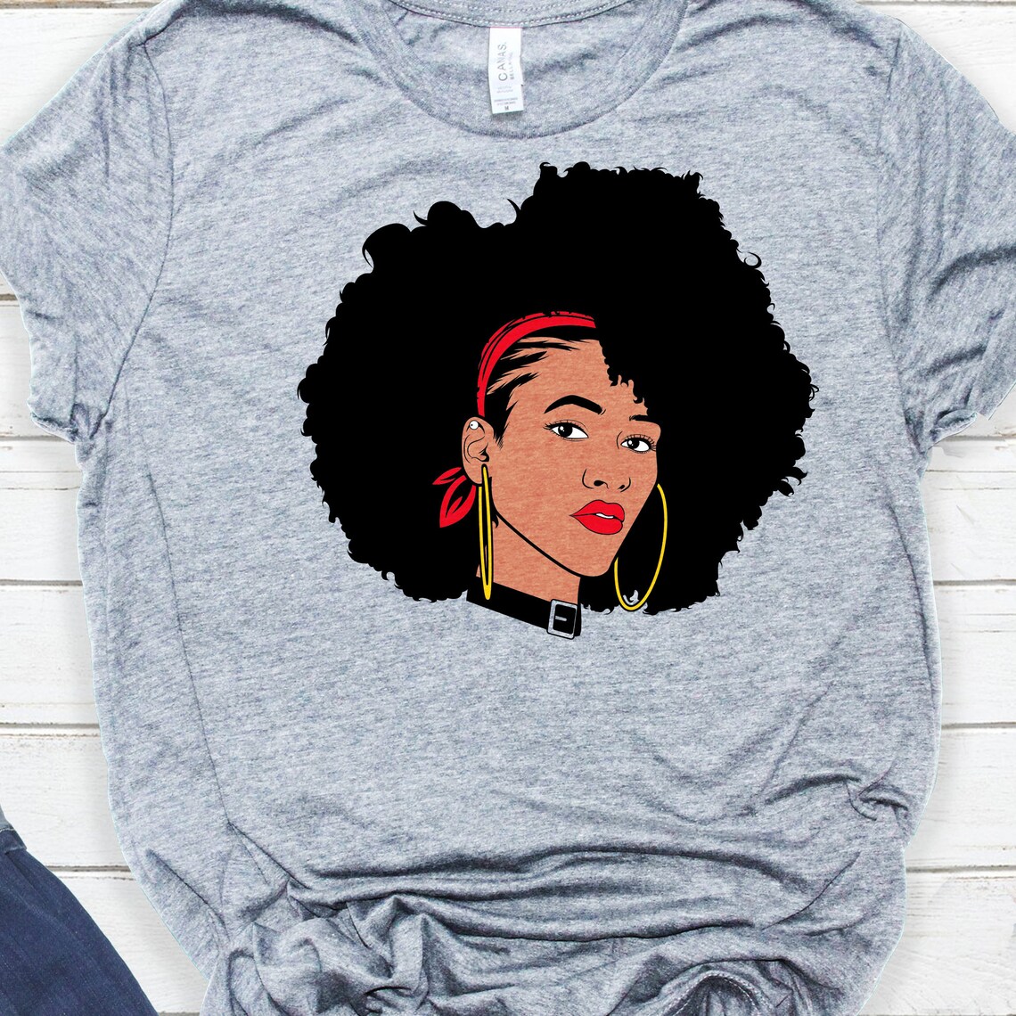Afro Girl Svg File || Black Afro Girl Svg ||african American Girl Svg ...