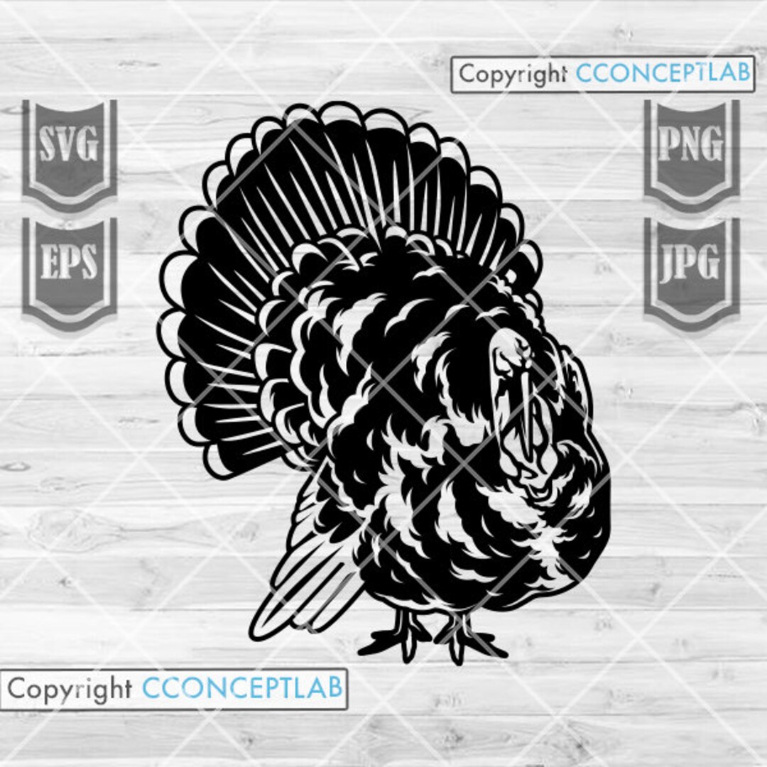 Turkey Svg, Thanksgiving Day Clipart, Happy Thank You Cut File, Farm ...
