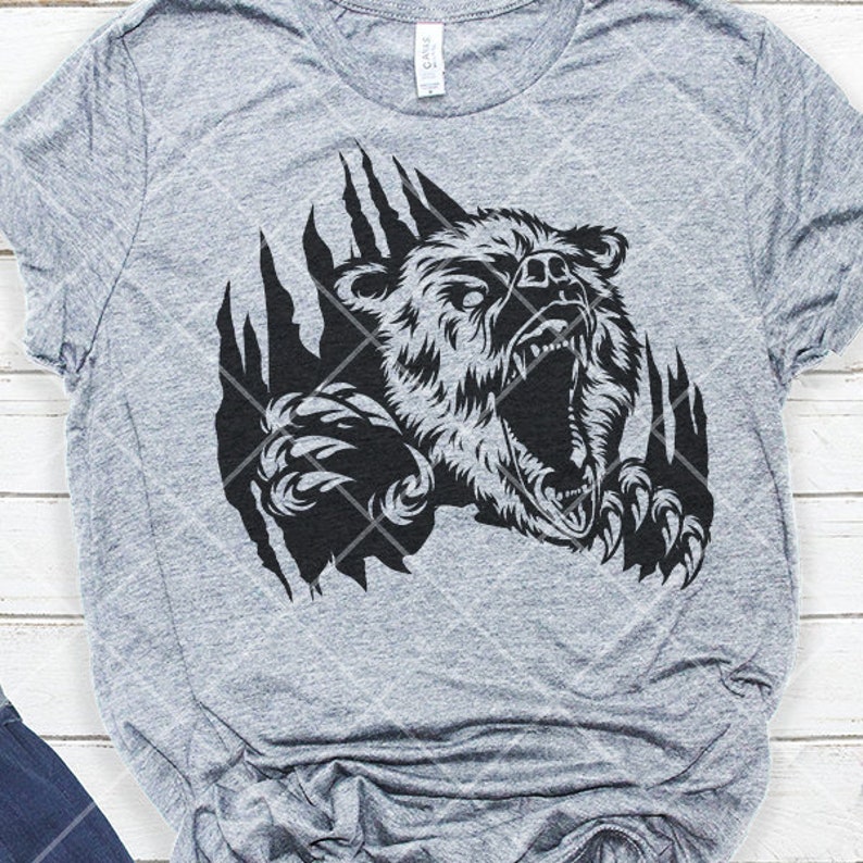 Wild Angry Bear Svg Wild Animal Svg Angry Grizzly Svg - Etsy