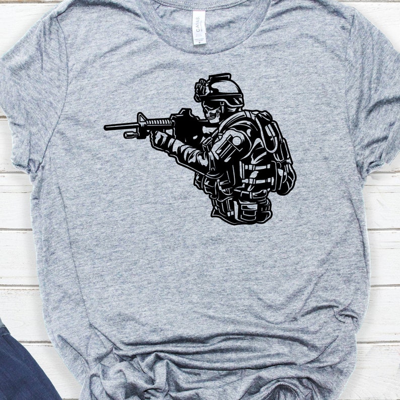 Soldier Skull Illustration Svg File Military Svg Army - Etsy