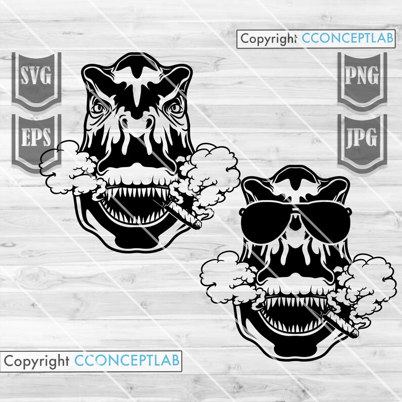 Dinosaur Smoking Weed Svg High Dino Clipart Dope - Etsy India