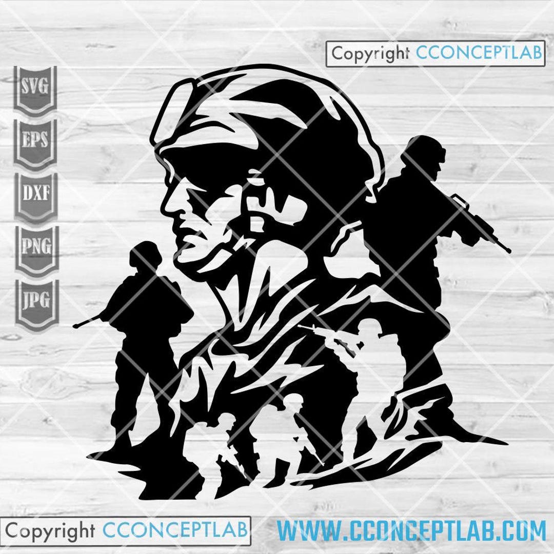 Military Svg | Combat Scene Png | Veteran's Day Svg | Soldier Dad Svg ...