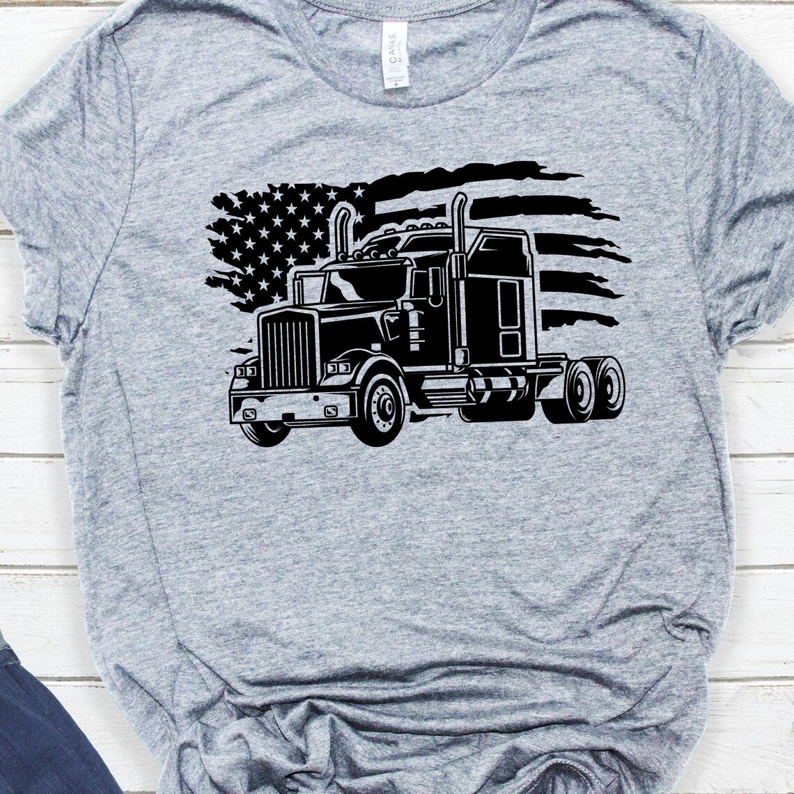 USA Semi Truck Svg File Big Truck Svg Semi Truck Clipart - Etsy