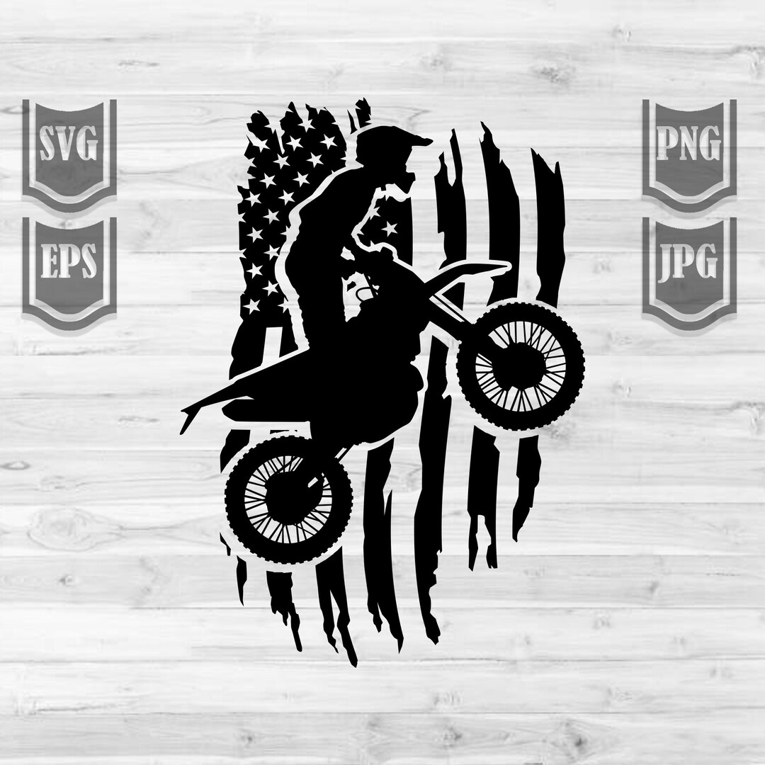 US Motorcross Svg File || US Motorcycle Racing Svg || Dirt Bike Racing ...
