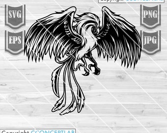 Phoenix Dxf Stencil - Etsy
