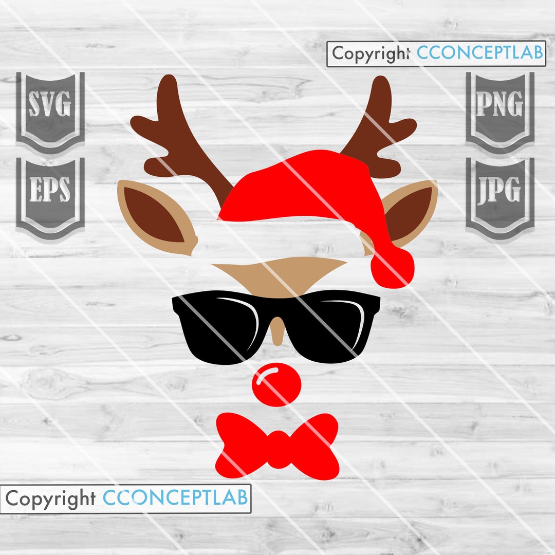 Lindo reno de Navidad svg 2 / Renos svg / Navidad svg / Renos Clipart ...