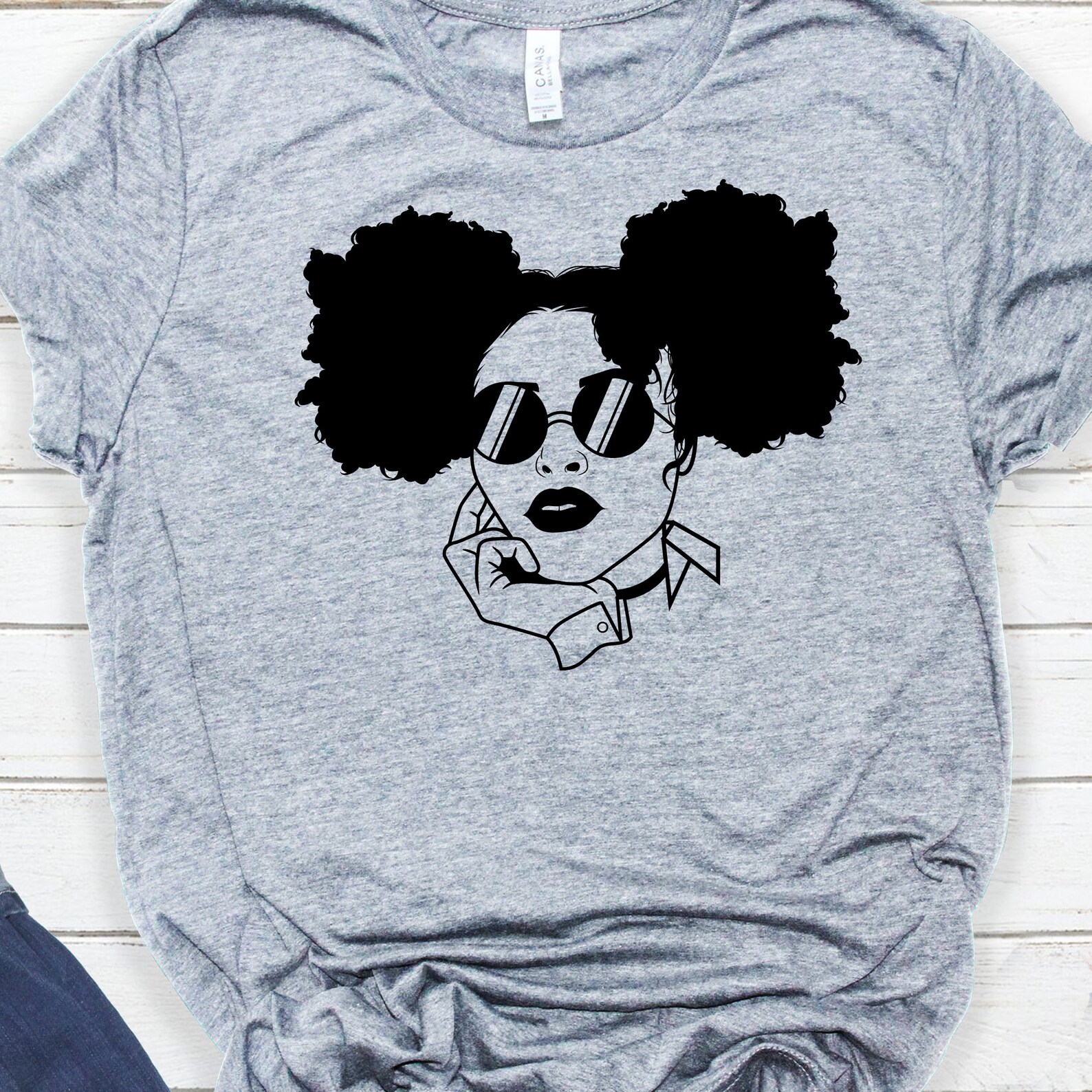 Afro Girl Svg File Black Afro Girl Svg african American - Etsy
