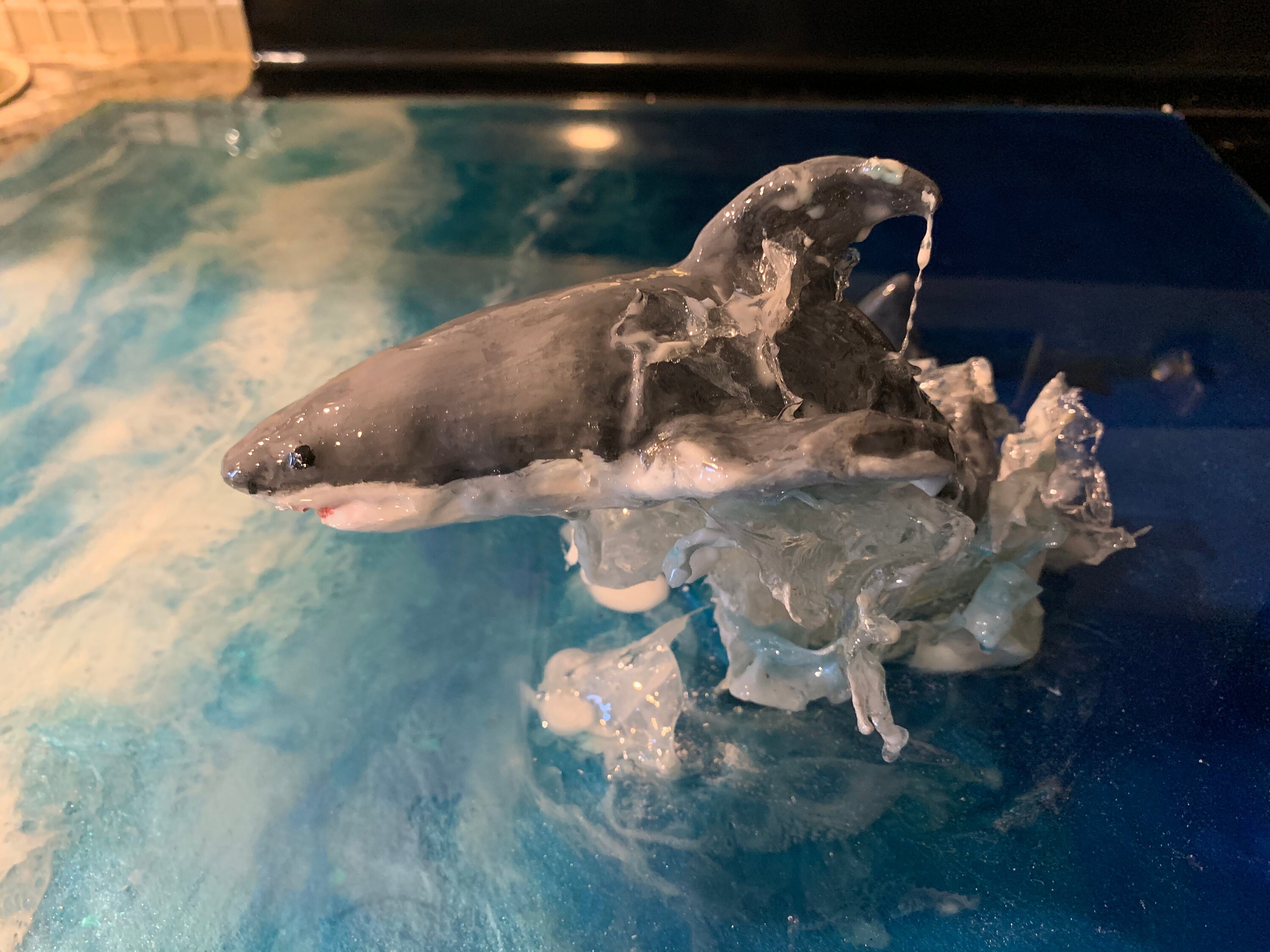 Great White Shark Resin Table - Etsy
