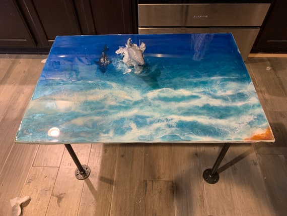 Great White Shark Resin Table - Etsy