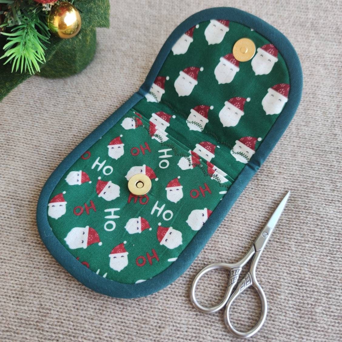 Scissors Case With Button Scissors Fabric Storage Blue - Etsy