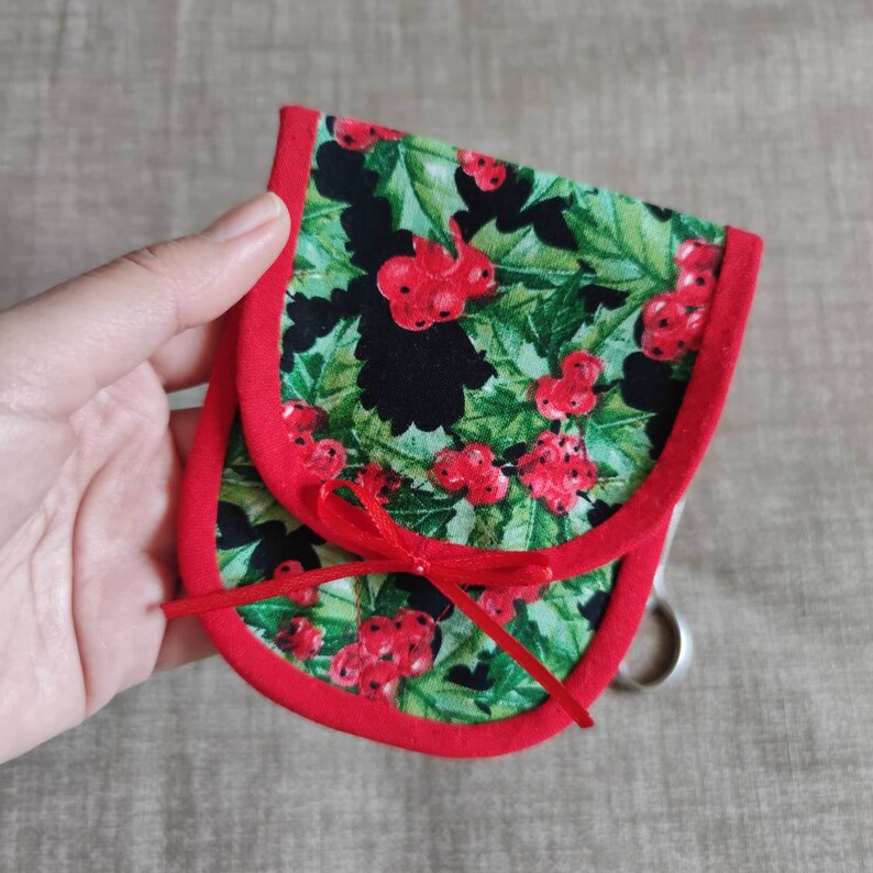 Red Embroidery Scissors Case Scissors Holder Christmas - Etsy