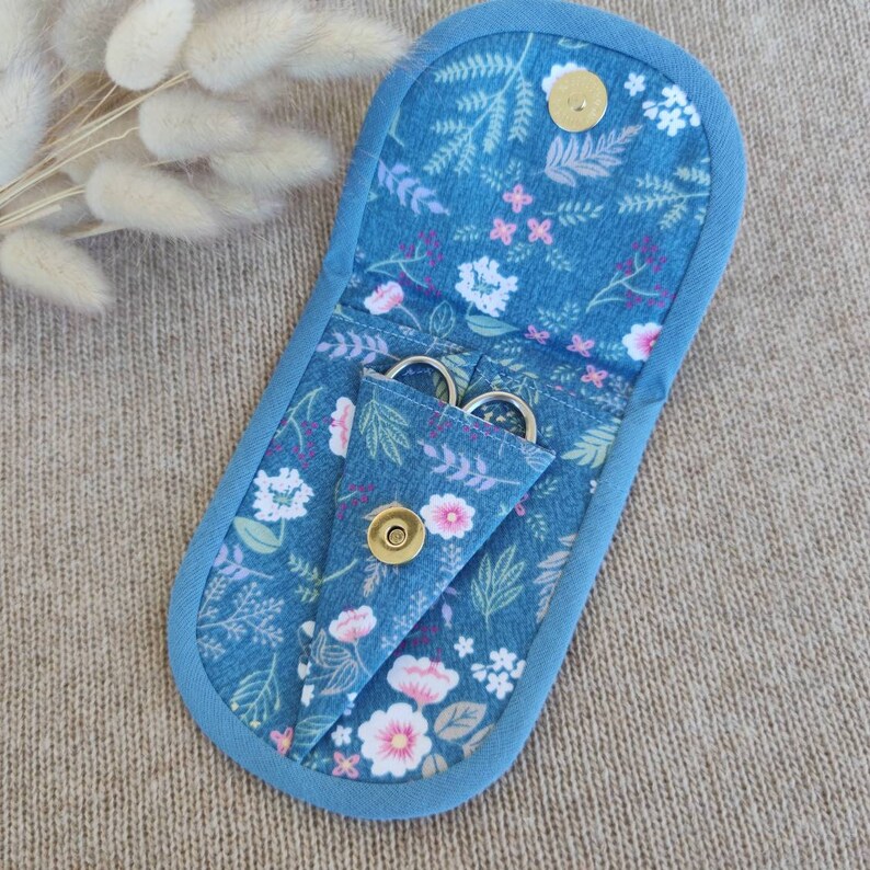 Floral Scissors Case, Cross Stitch Scissors Holder, Scissors Pouch ...