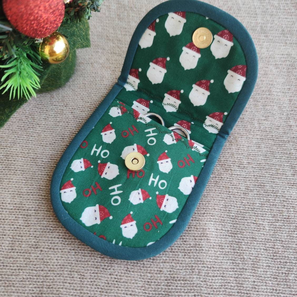 Scissors Case With Button - Scissors Fabric Storage - Blue Scissors ...