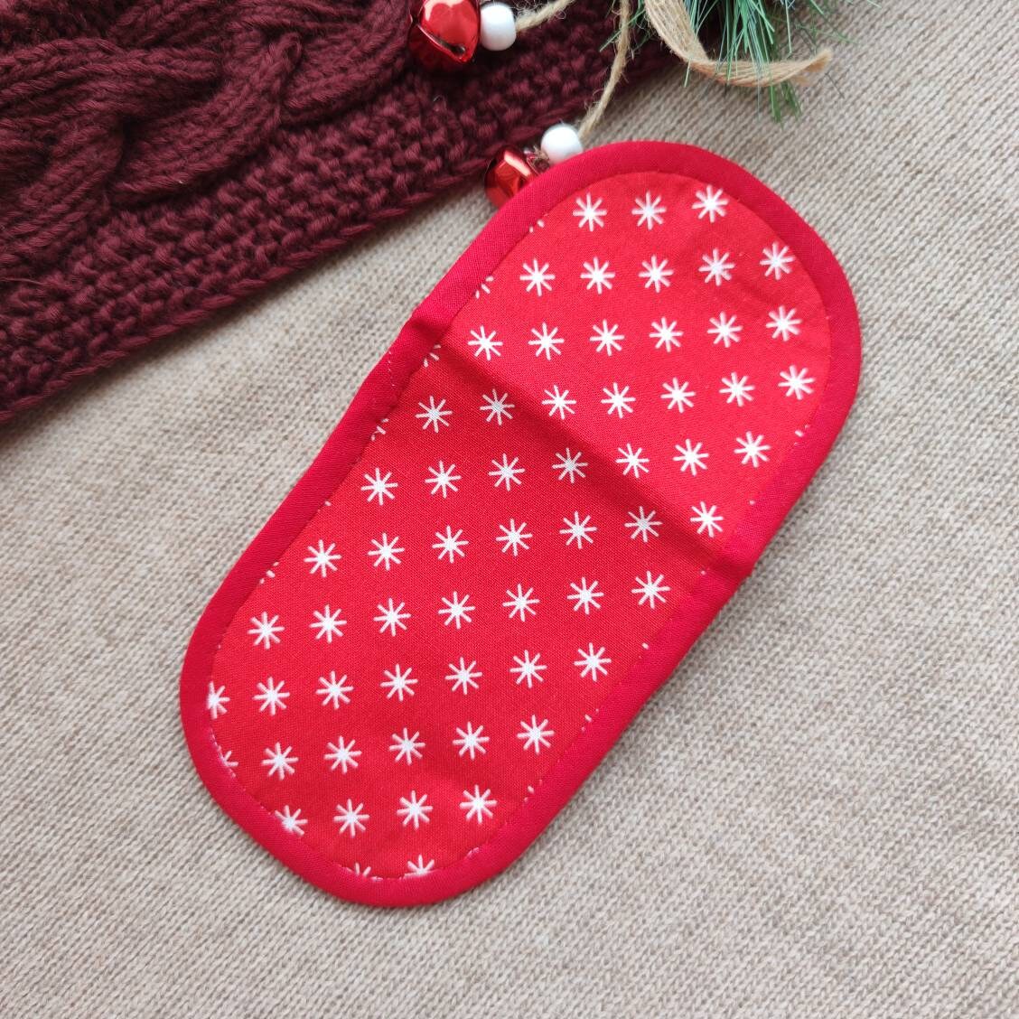 Red Embroidery Scissors Case Cross Stitch Scissors Case Scissors Holder ...
