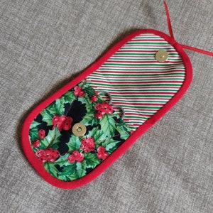 Red Embroidery Scissors Case - Scissors Holder - Christmas Scissors ...