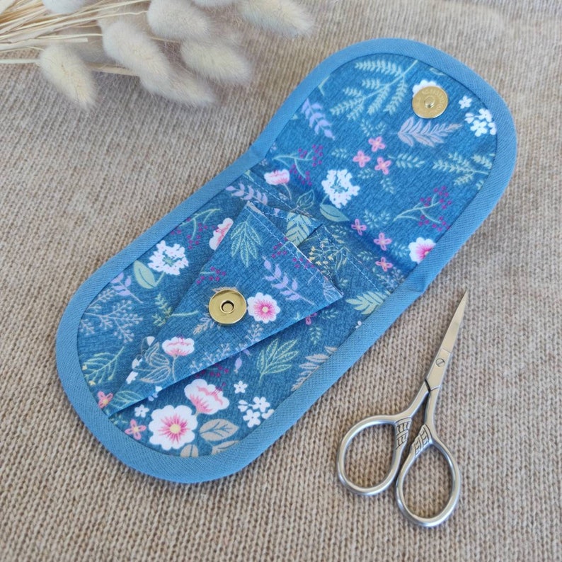 Floral Scissors Case, Cross Stitch Scissors Holder, Scissors Pouch ...