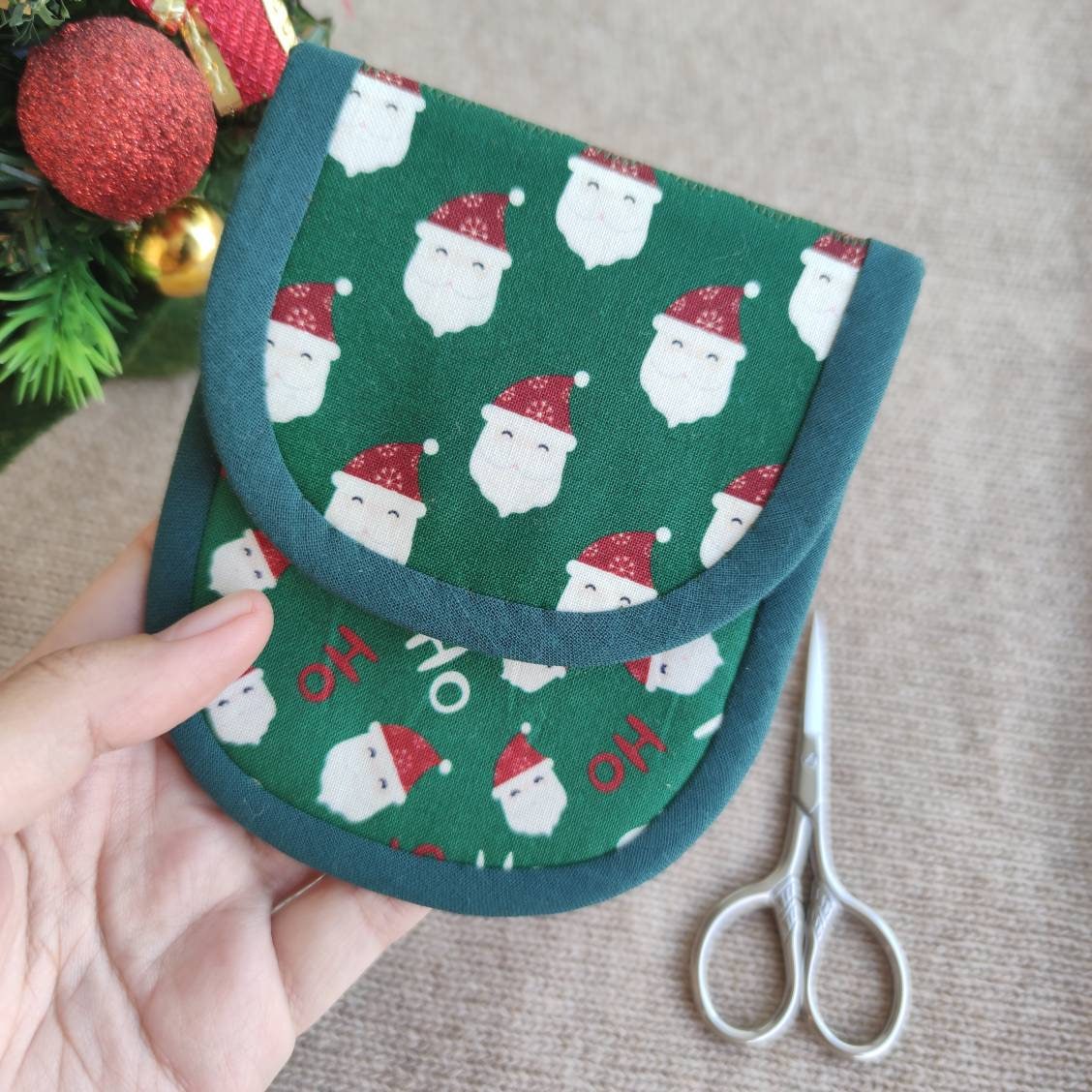 Scissors Case With Button Scissors Fabric Storage Blue - Etsy