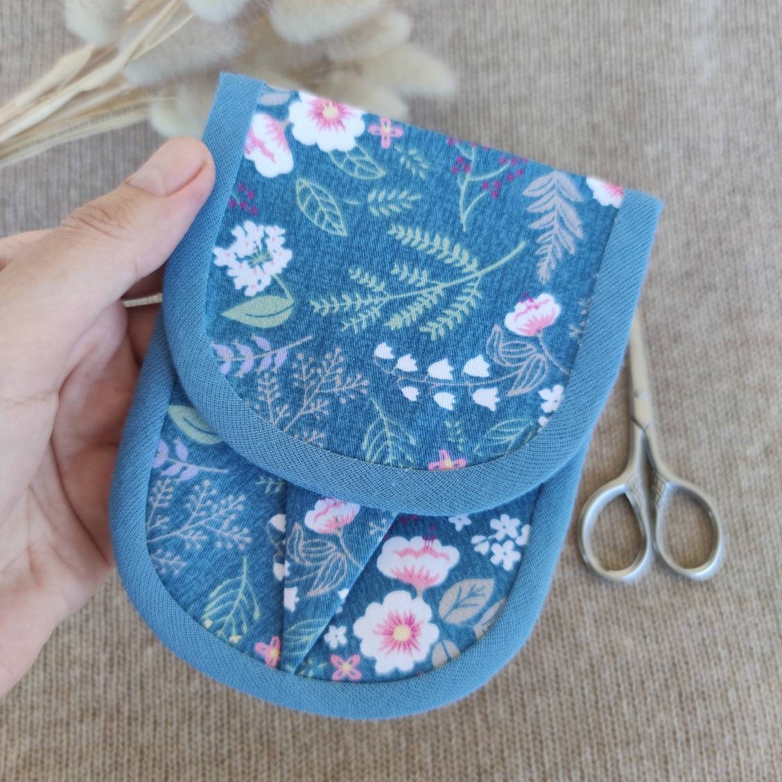 Floral Scissors Case, Cross Stitch Scissors Holder, Scissors Pouch ...