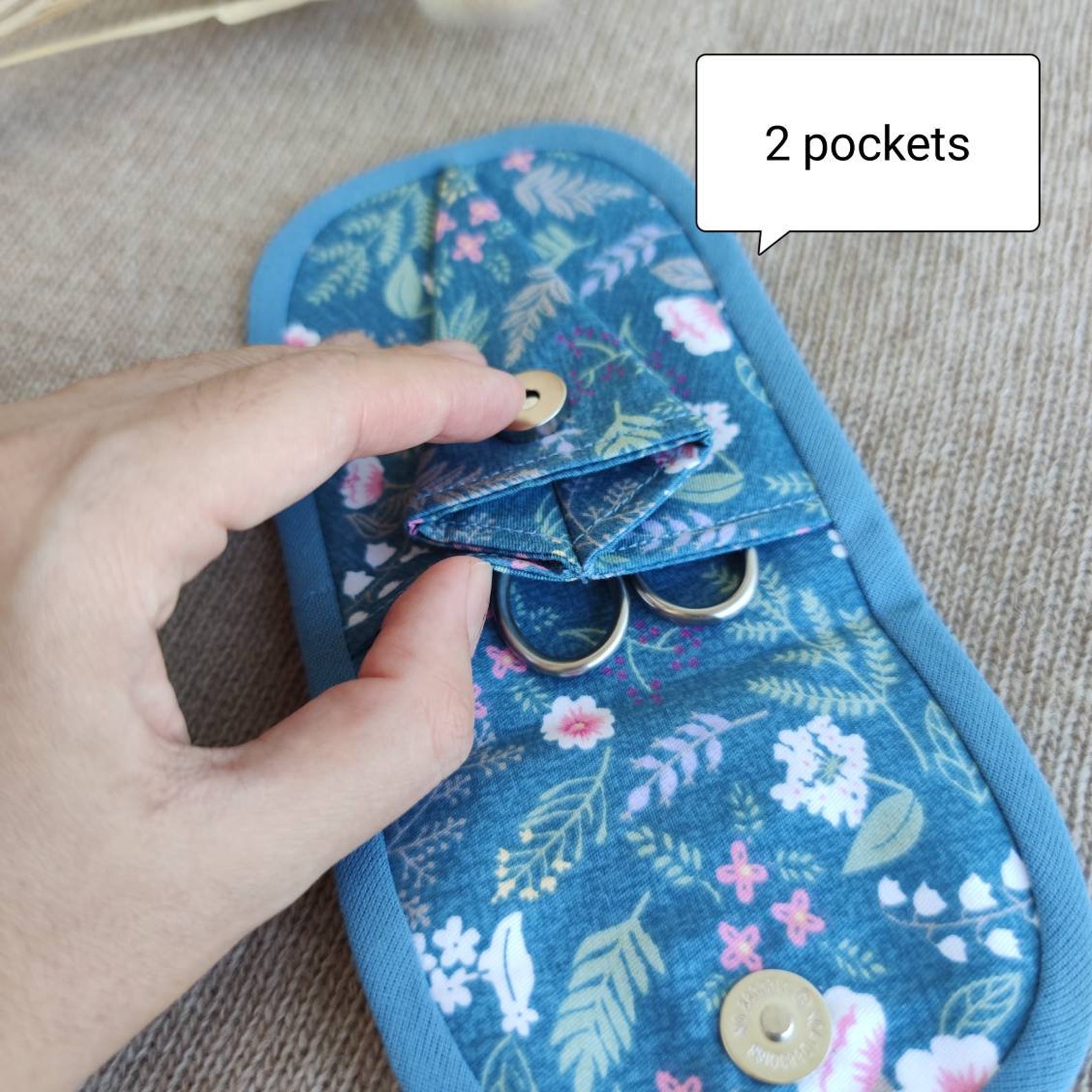 Floral Scissors Case, Cross Stitch Scissors Holder, Scissors Pouch ...