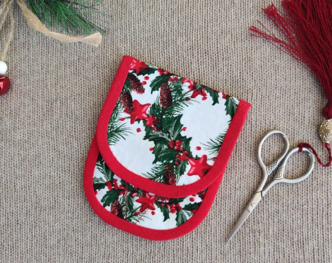 Scissors Case With Button Scissors Fabric Storage Blue - Etsy