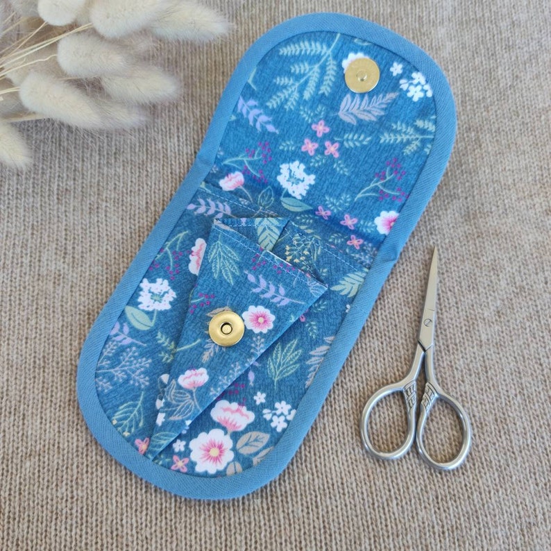 Floral Scissors Case, Cross Stitch Scissors Holder, Scissors Pouch ...