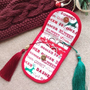 Red Embroidery Scissors Case- Cross Stitch Scissors Case- Scissors ...