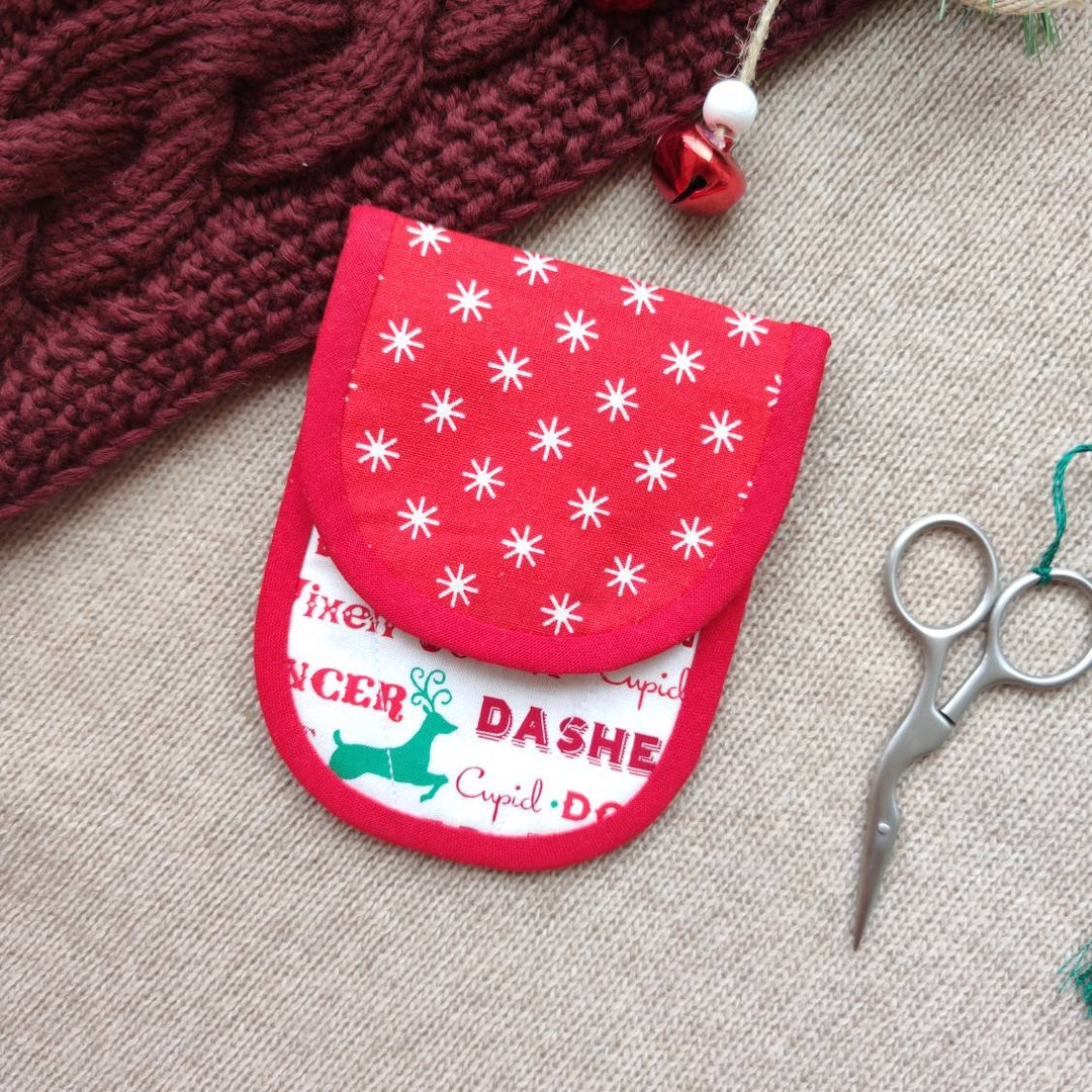 Red Embroidery Scissors Case- Cross Stitch Scissors Case- Scissors ...